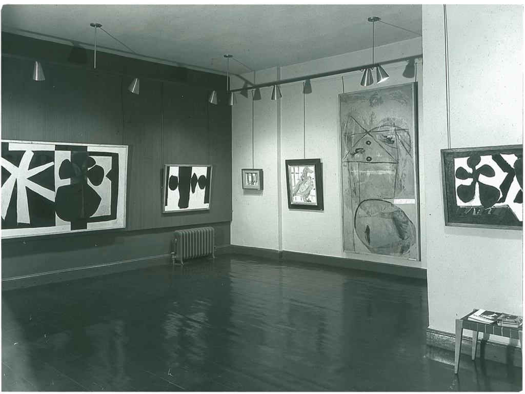 Motherwell’s collage studio by Steven Sloman, 1984