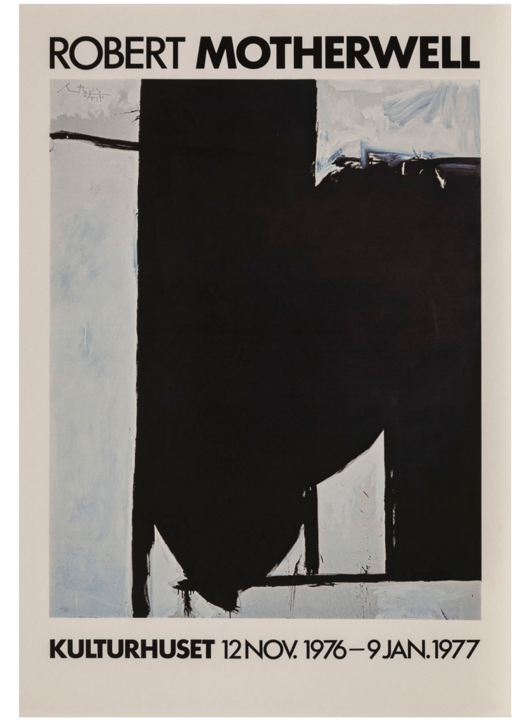 Poster for Robert Motherwell , 1977